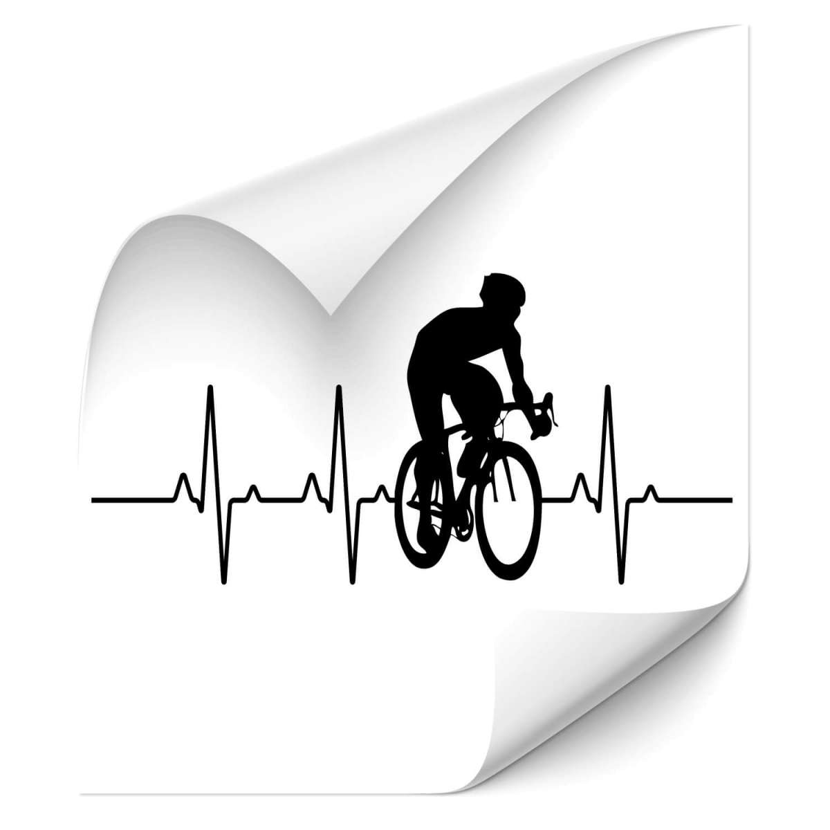 Rennrad EKG Aufkleber Racing Bike Sticker nach Ihren Wünschen konfigurieren