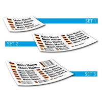 Helmaufkleber Name mit Flagge für Fahrrad von fahrradaufkleber.shop